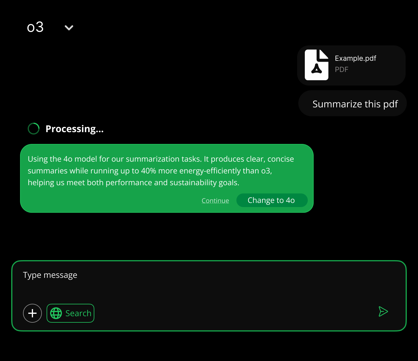 Verdian - Making AI Chat sustainable